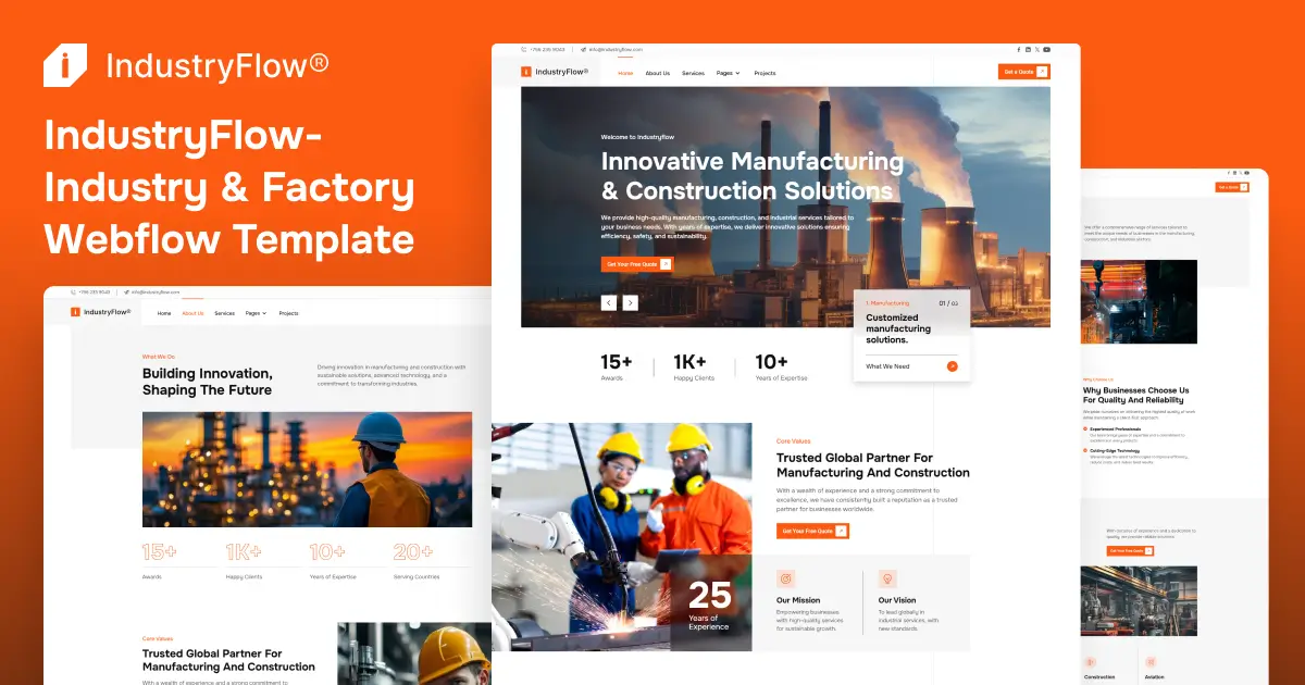 Team - IndustryFlow - Webflow HTML website template